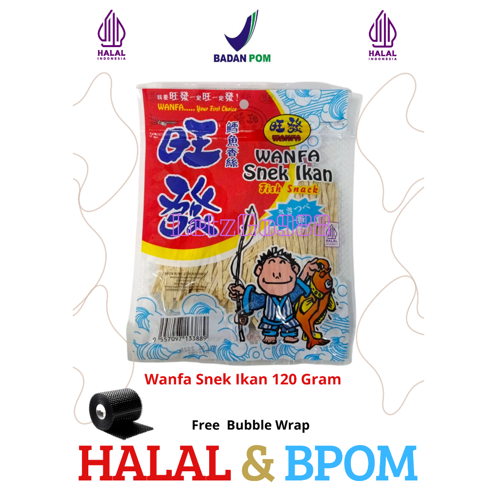 Jual Wanfa Snek Ikan / Fish Snack 120 Gram - Jajanan Legendaris Halal ...