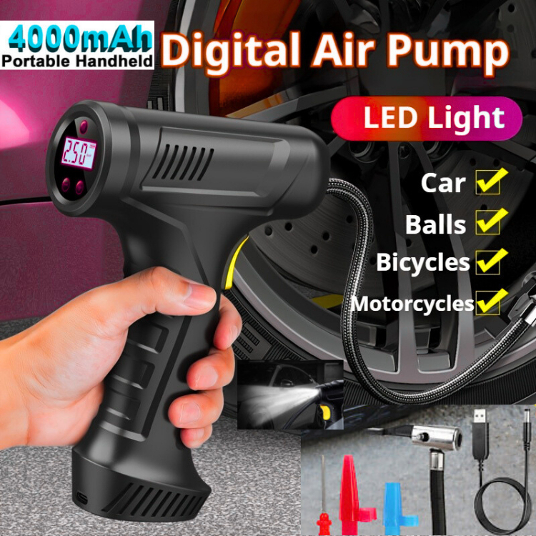 Jual START KOMPRESSOR UDARA GENGGAM POMPA BAN MOBIL MOTOR BOLA LED ...