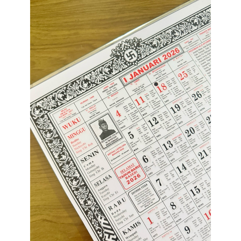 Jual Kalender Dinding Bali 2026 Gede Marayana | Shopee Indonesia