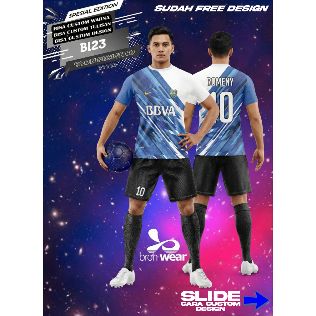 Jual JERSEY FUTSAL DAN BOLA BRONWEAR – CUSTOM FULL PRINTING, BISA ...
