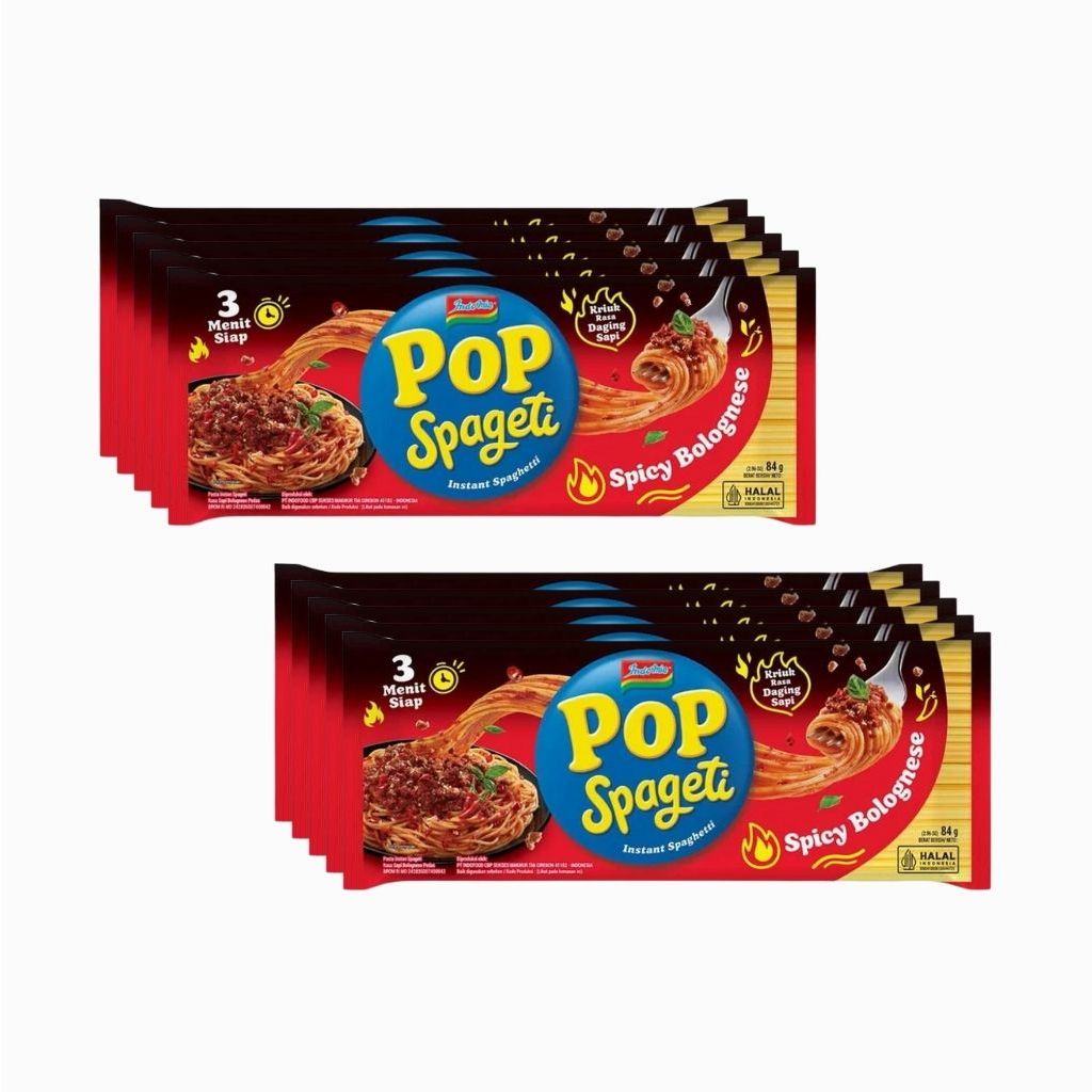 Jual (HARGA 10 PCS) Indomie Pop Spageti Instant Spaghetti 80gr Semua ...
