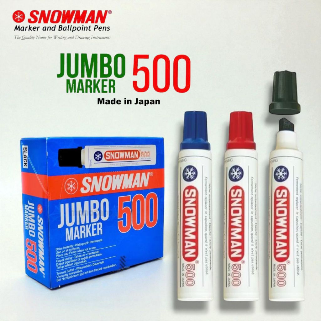 Jual SPIDOL SNOWMAN JUMBO 500 PERMANEN (PCS) | Shopee Indonesia