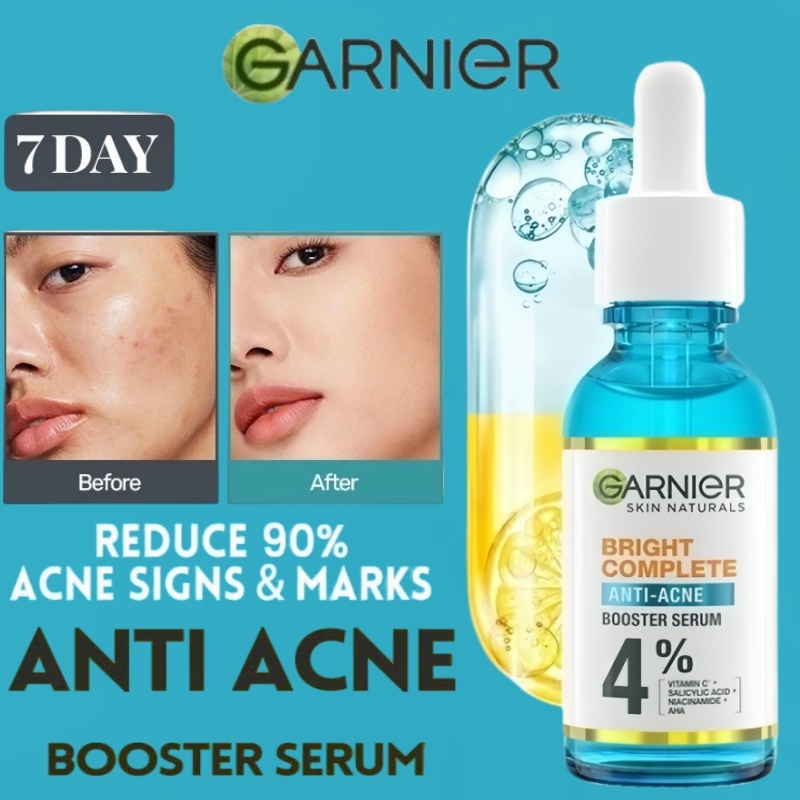 Jual *BPOM!!!*Garnier Bright Complete Anti Acne Booster Serum 30ML ...