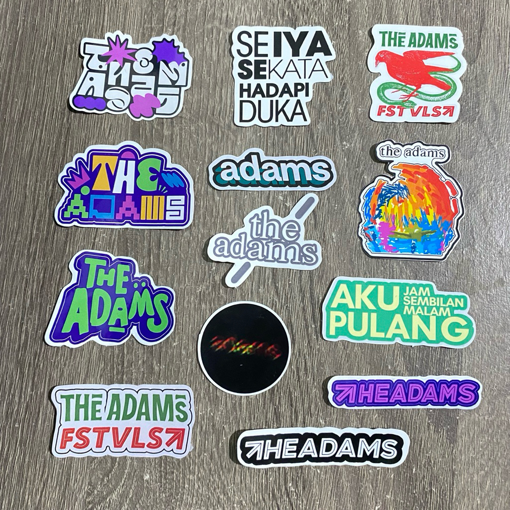 Jual THE ADAMS | COD Sticker Vinyl The Adams Sticker Pack The Adams ...