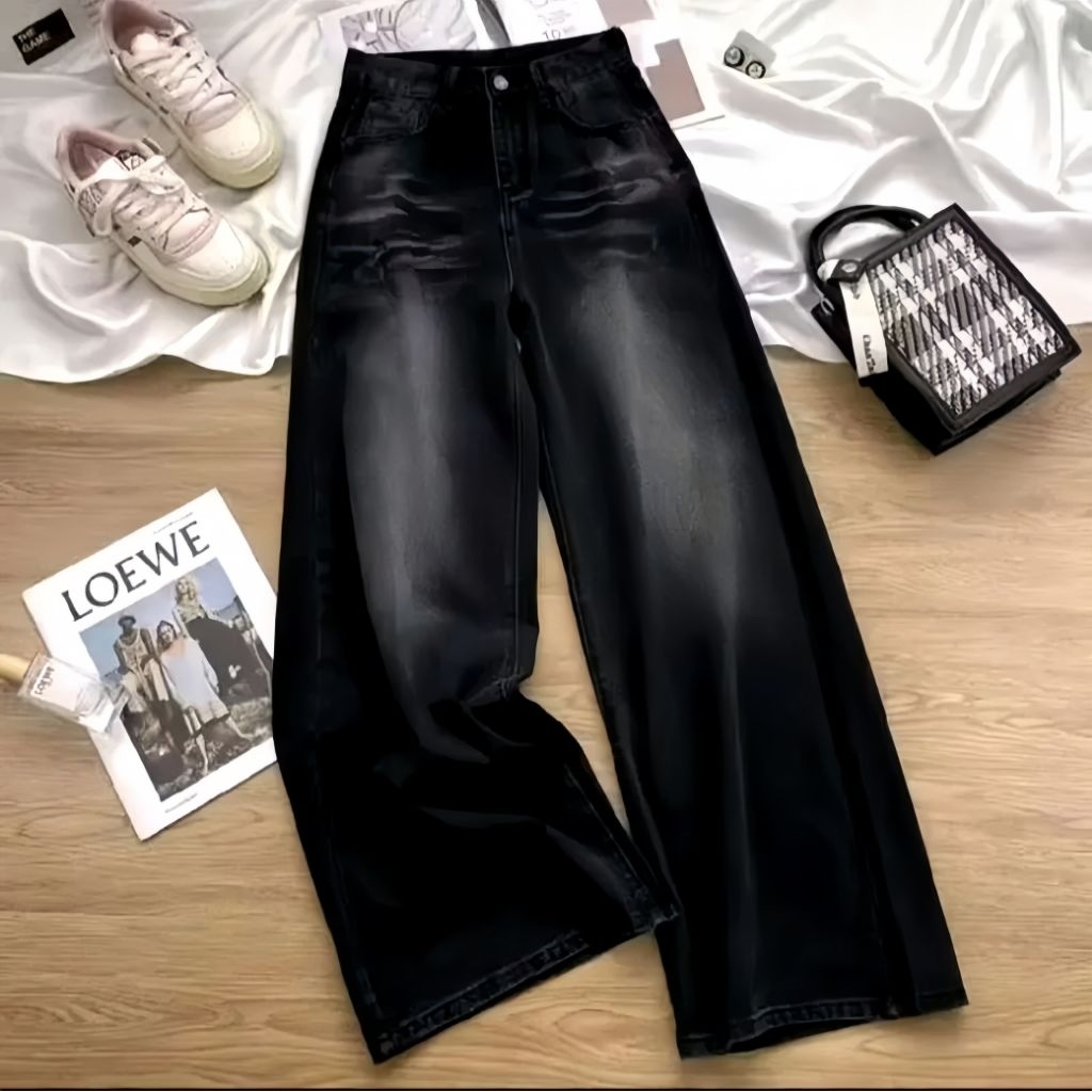 Jual [ UNISEX ] Celana Jeans Baggy Pants Gombrong Pria/Wanita Highwaist ...
