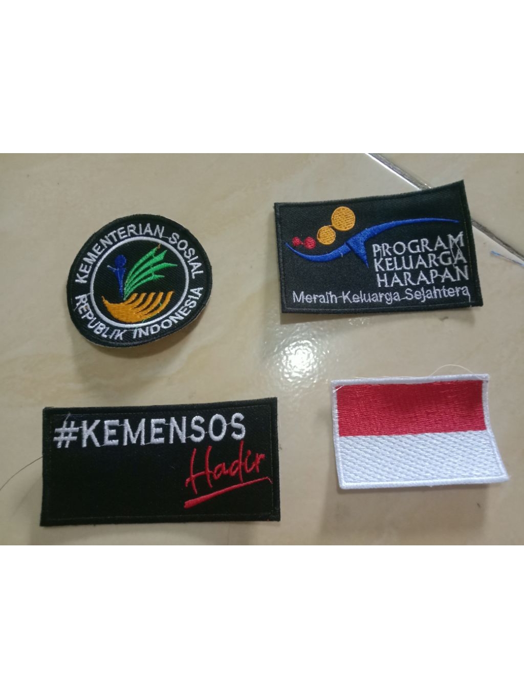 Jual Atribut PKH BORDIR || logo PKH BORDIR || LOGO KEMENSOS RI ...