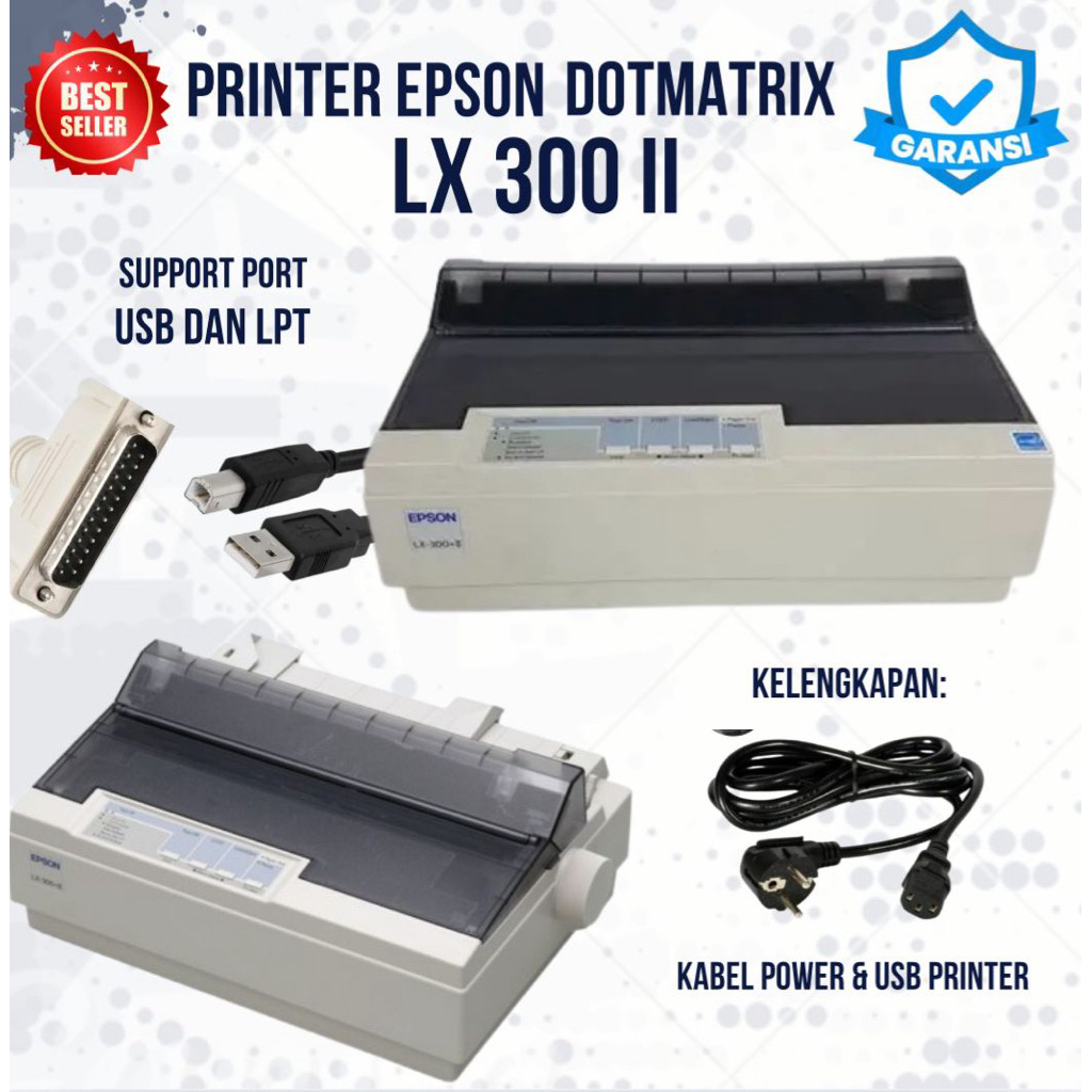 Jual PRINTER DOTMATRIKS/PRINTER NOTA/PRINTER SURAT JALAN/ EPSON LX 300 ...