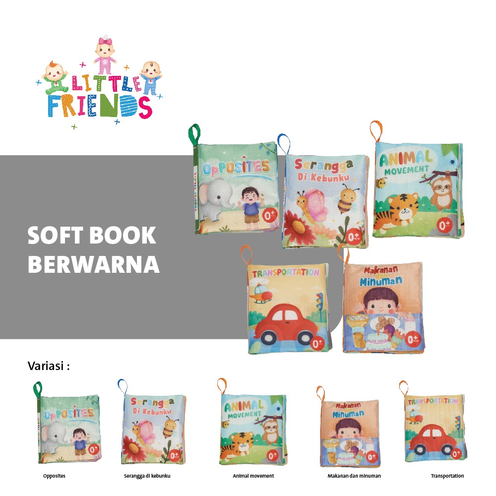 Jual Soft Book Mainan Anak/Mainan Edukasi/ Mainan Gambar/ Bahan Kain ...