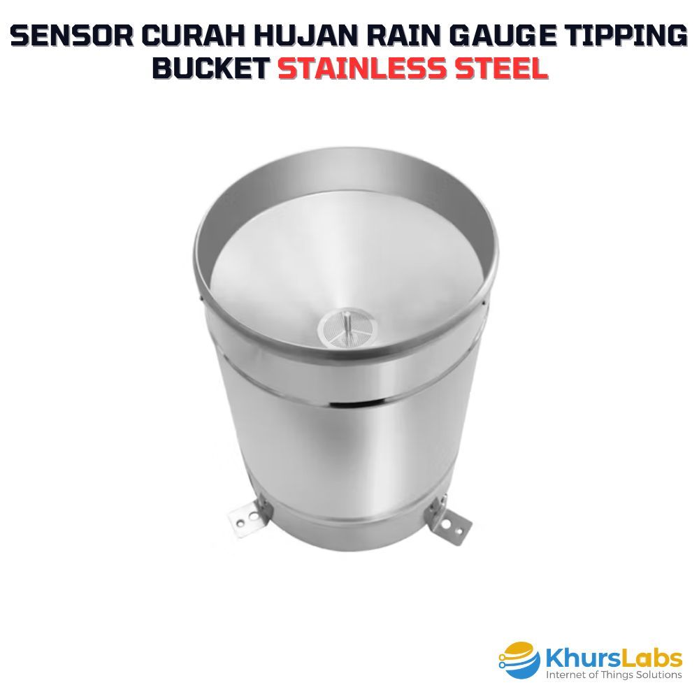 Jual Sensor Curah Hujan Rain Gauge Tipping Bucket Stainless Steel untuk ...