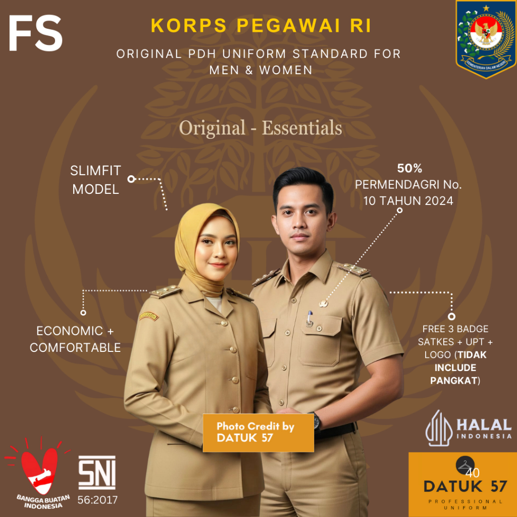 Jual [FULL SET] Original Essentials by Datuk57 : Seragam Setelan Stel ...