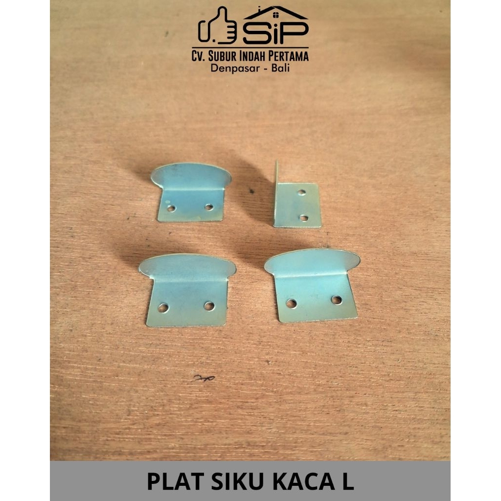 Jual PLAT SIKU KACA L/Klem Penjepit Kaca Model L/Plat Gantungan Pigura ...