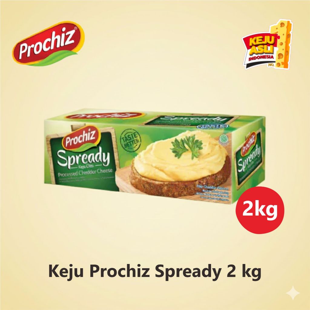 Jual Keju Prochiz Spready 2kg - Keju Oles Spready - Isian Cireng ...