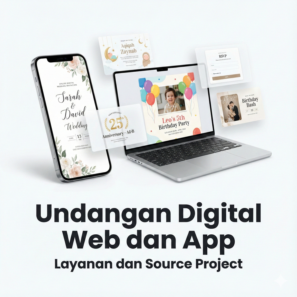 Jual Undangan Digital Premium – Web + App + Domain | Shopee Indonesia