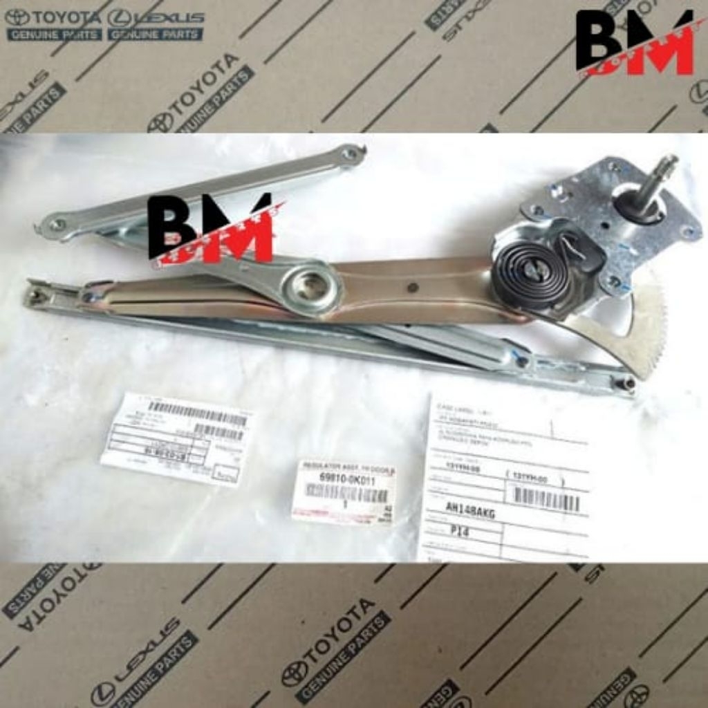 Jual Regulator Kaca Depan Kanan Manual Hilux Vigo 69810-0K011 Original ...