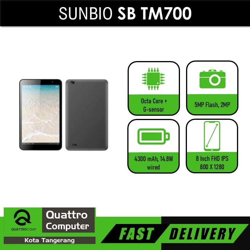 Jual SUNBIO TABLET SB TM700 RAM 2GB ROM 32GB 8.0 4G | Shopee Indonesia