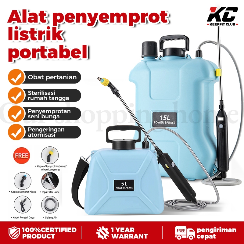 Jual Alat Semprot Rumput Tanaman Hama 5L Electric Portable Sprayer ...