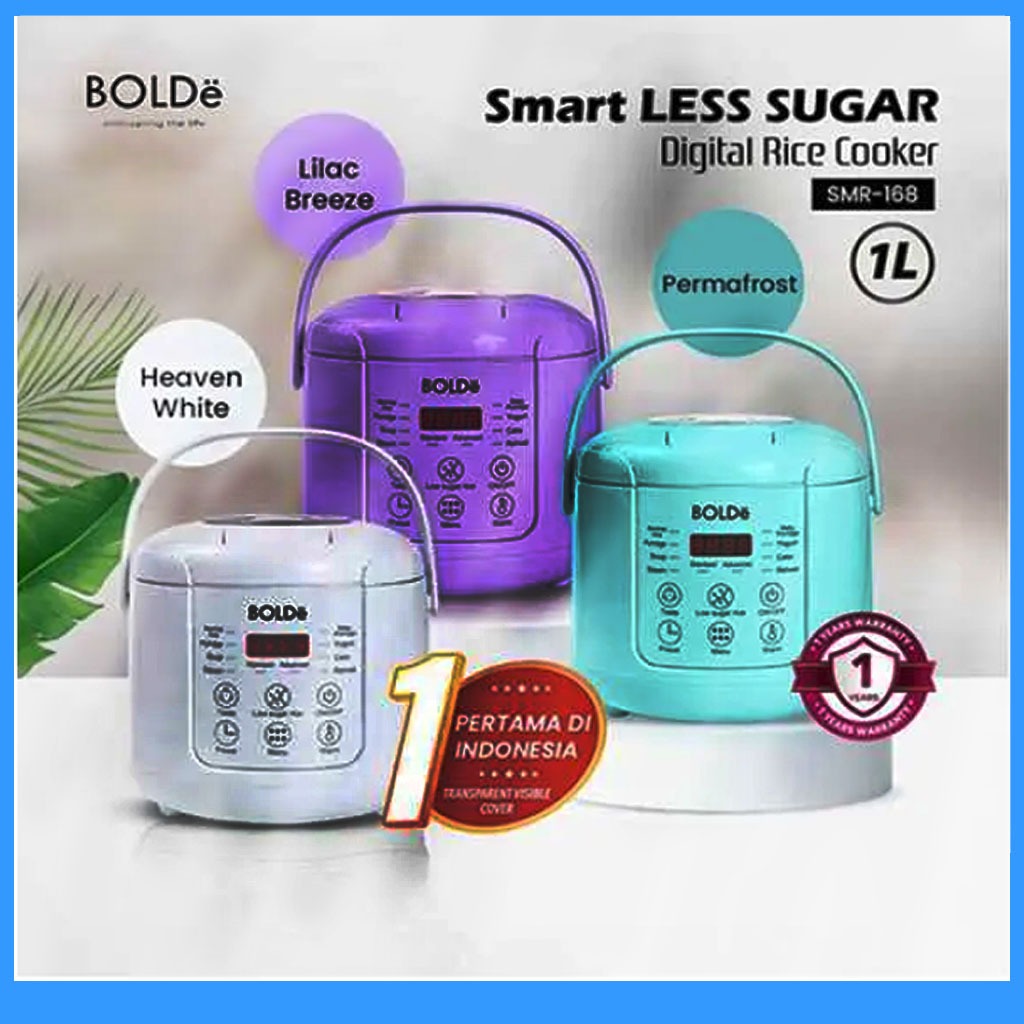 Jual RICE COOKER BOLDE SMART LESS SUGAR SMR 168 Nasi Bebas Gula ...