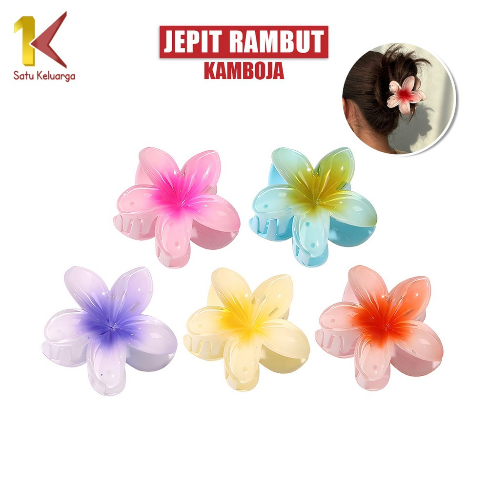 Jual Satu Keluarga Jepit Rambut Bunga Kamboja Wanita C1092 Jedai Bunga ...