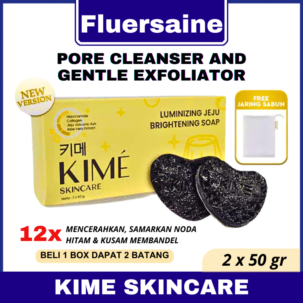 Jual [BELI 1 DAPAT 2 BATANG] KIME Luminizing Jeju brightening Soap ...