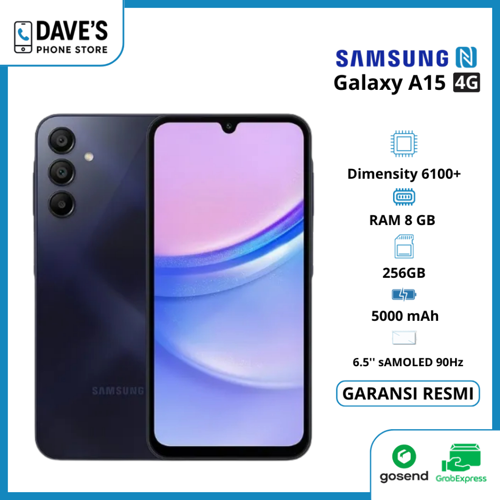 Jual Samsung Galaxy A15 LTE 8/128GB & 8/256GB - Hitam, 8/128gb - Hitam ...