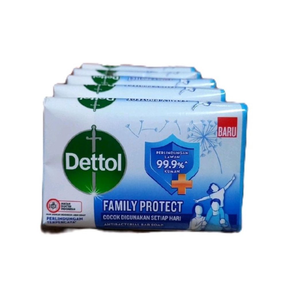 Jual Dettol Lasting Fresh 100g, Family PROTECT 100G (paket isi 5 pcs ...