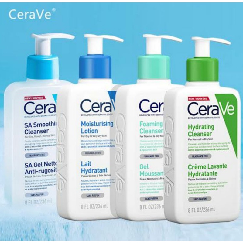 Jual CeraVe Cleanser 236 ml/CeraVe Daily Moisturising Lotion/CeraVe ...