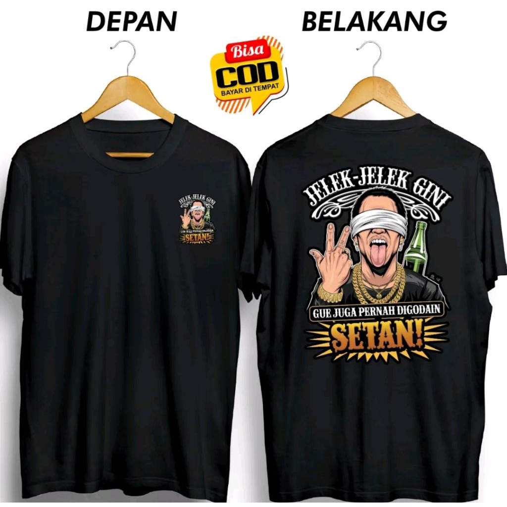 Jual KAOS DISTRO JELEK JELEK GINI GUA PERNAH DIGODAIN SETAN | Shopee ...