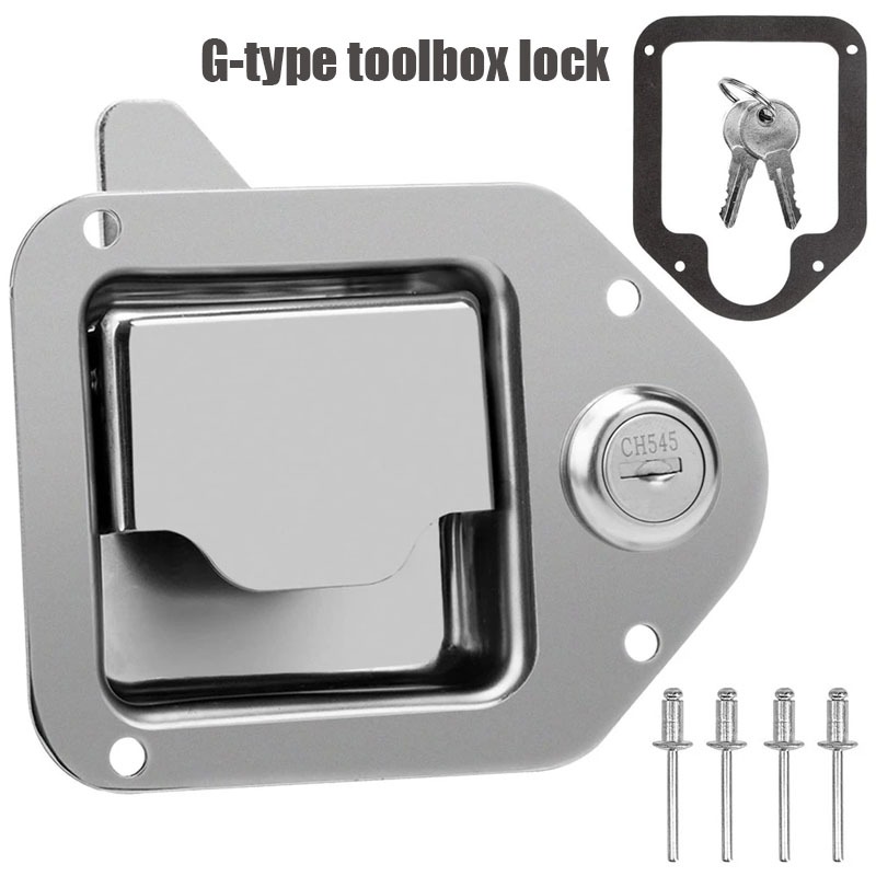 Jual Tool Box Handle Lock Stainless Steel / Trailer Door Latch ...