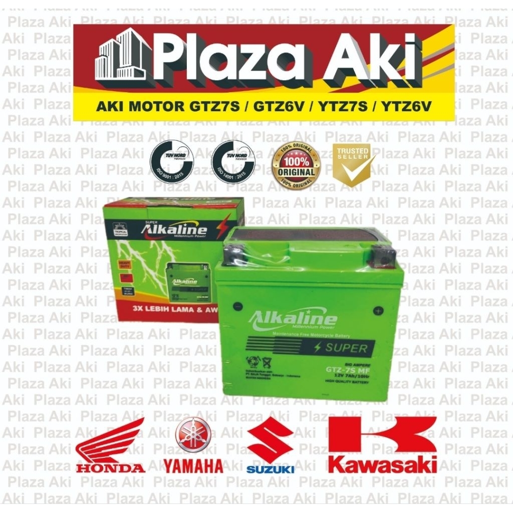 Jual (ALKALINE GTZ7S) Aki Motor Kering Gel HONDA Vario 125 Vario 150 ...