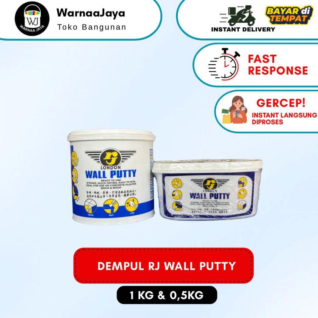 Jual Rj Wall Putty Dempul Tembok,Kayu,Asbes Dan Gypsum (Kemasan 1 Kg ...