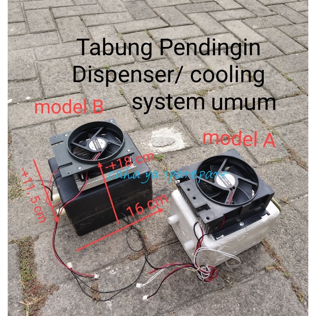 Jual Tabung Pendingin Dispenser Cooling System dengan kipas dan keramik ...