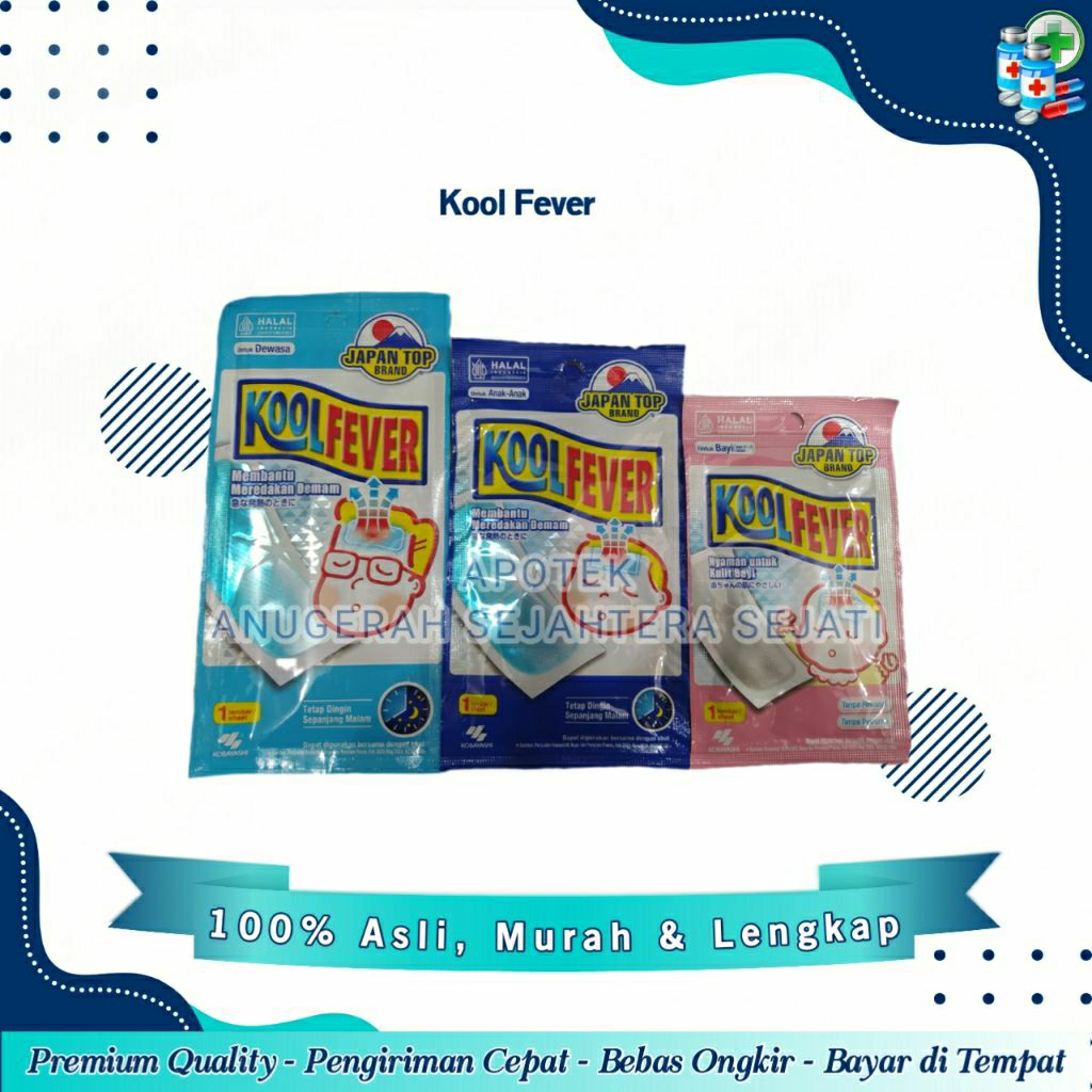 Jual Kool Fever / Kompres Demam / Bayi Anak Dewasa / Satuan Pcs ...