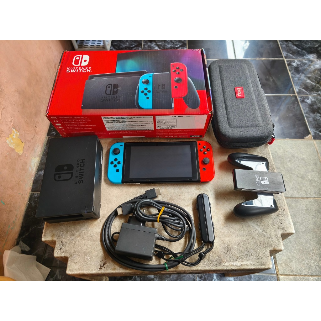 Jual Nintendo Switch v2 CFW Atmos Neon Fullset 256GB 00 | Shopee Indonesia