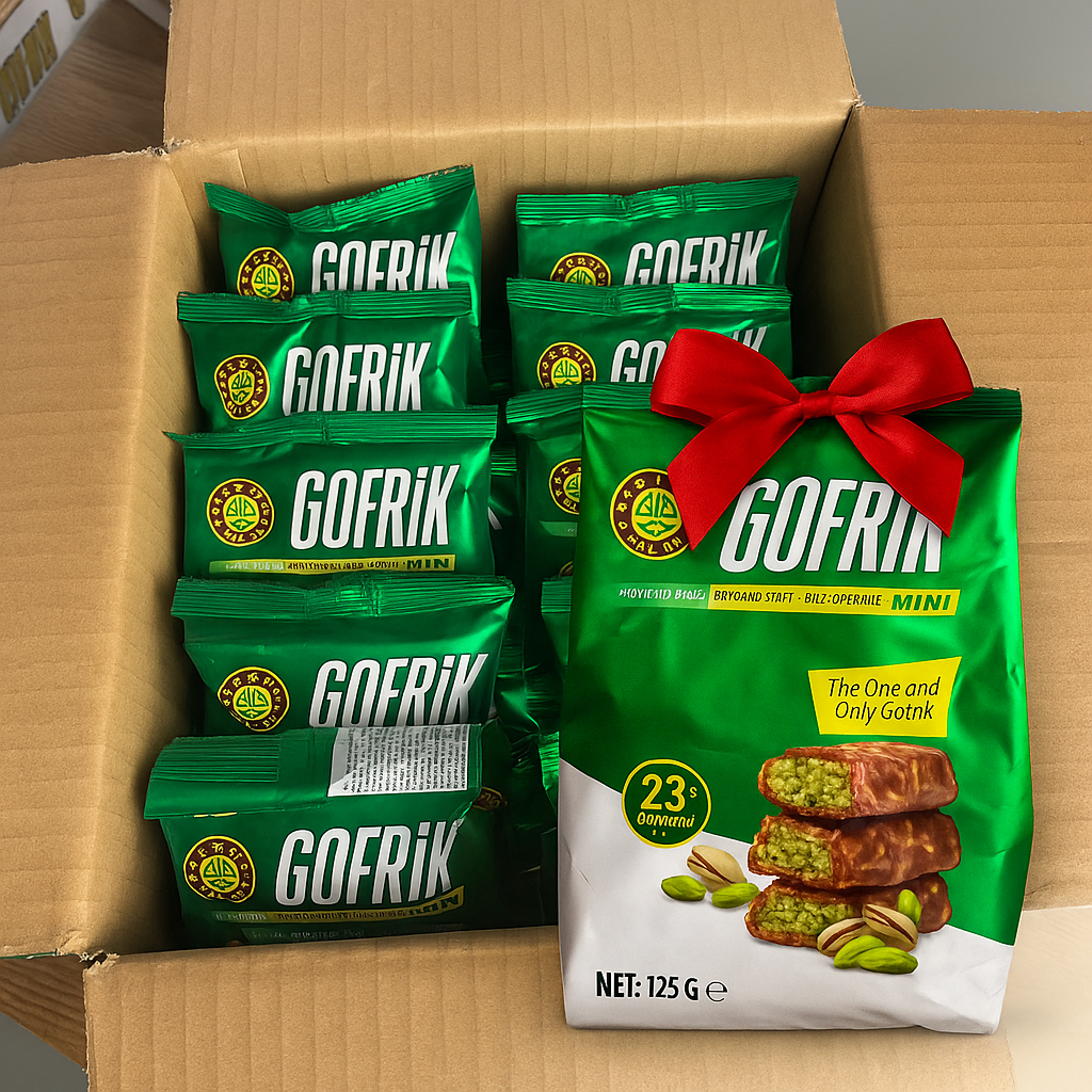 Jual 1PACK FREE | GOFRIK MILK CHOCOLATE WITH PISTACHIO (1 DUS = 12 PACK ...