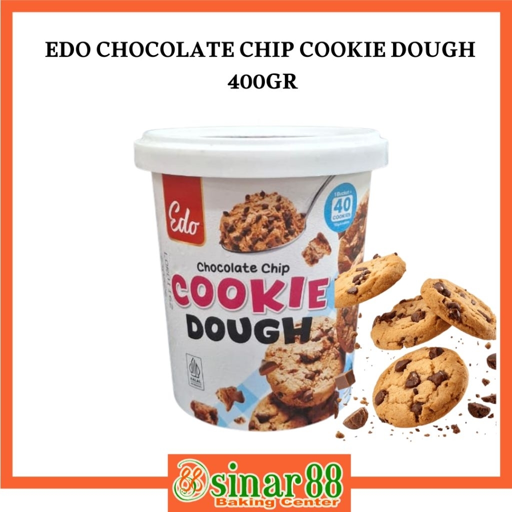 Jual EDO CHOCOLATE CHIP COOKIE DOUGH 400GR | Shopee Indonesia