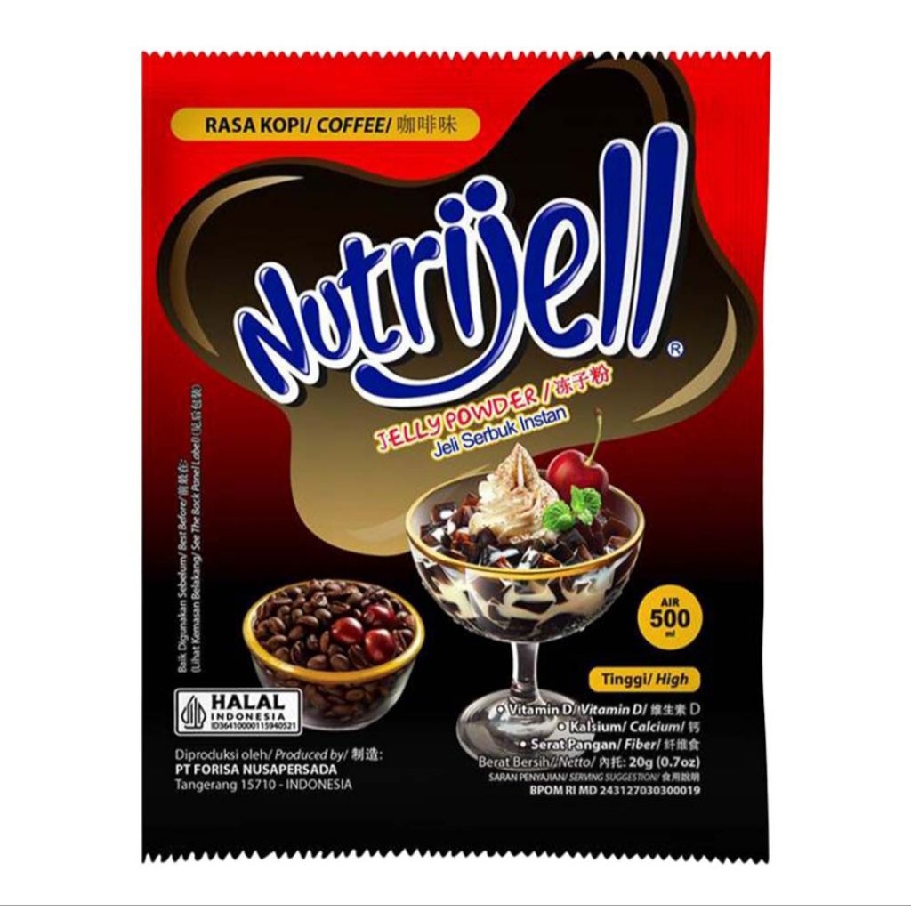 Jual Nutrijell Jeli Serbuk Instan Kopi 20 g | Shopee Indonesia