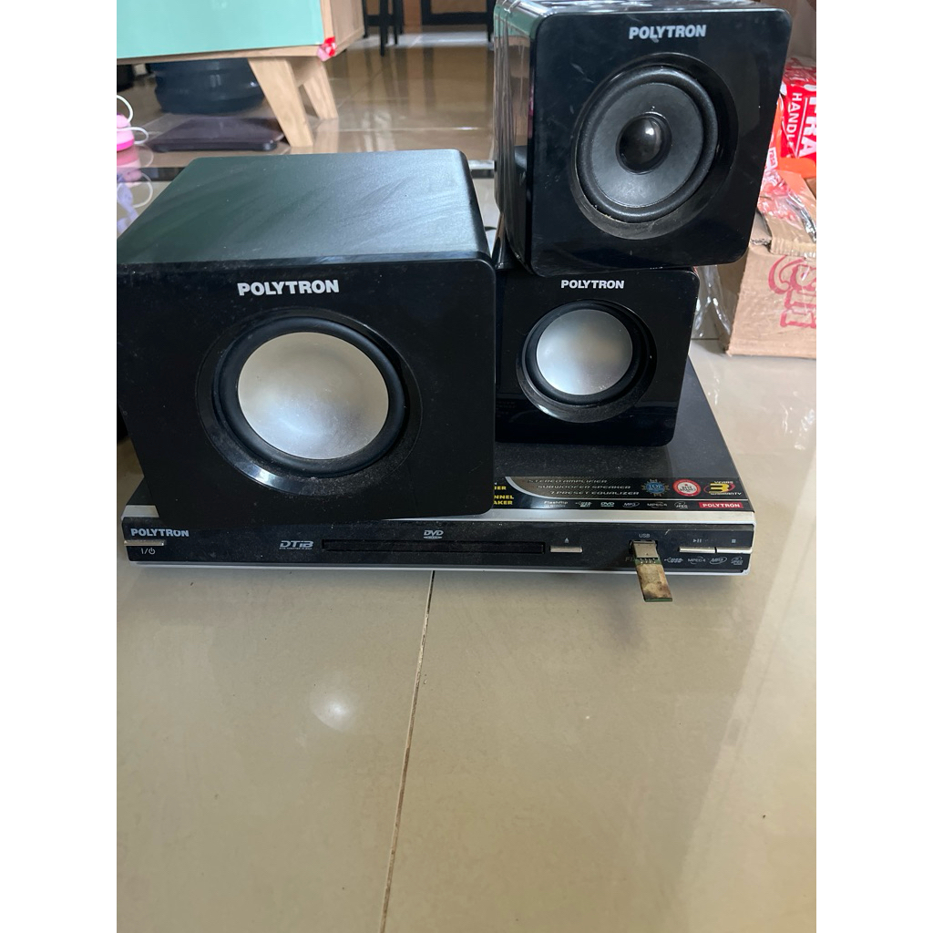 Jual PRELOVED SET SOUND DVD POLYTRON | Shopee Indonesia