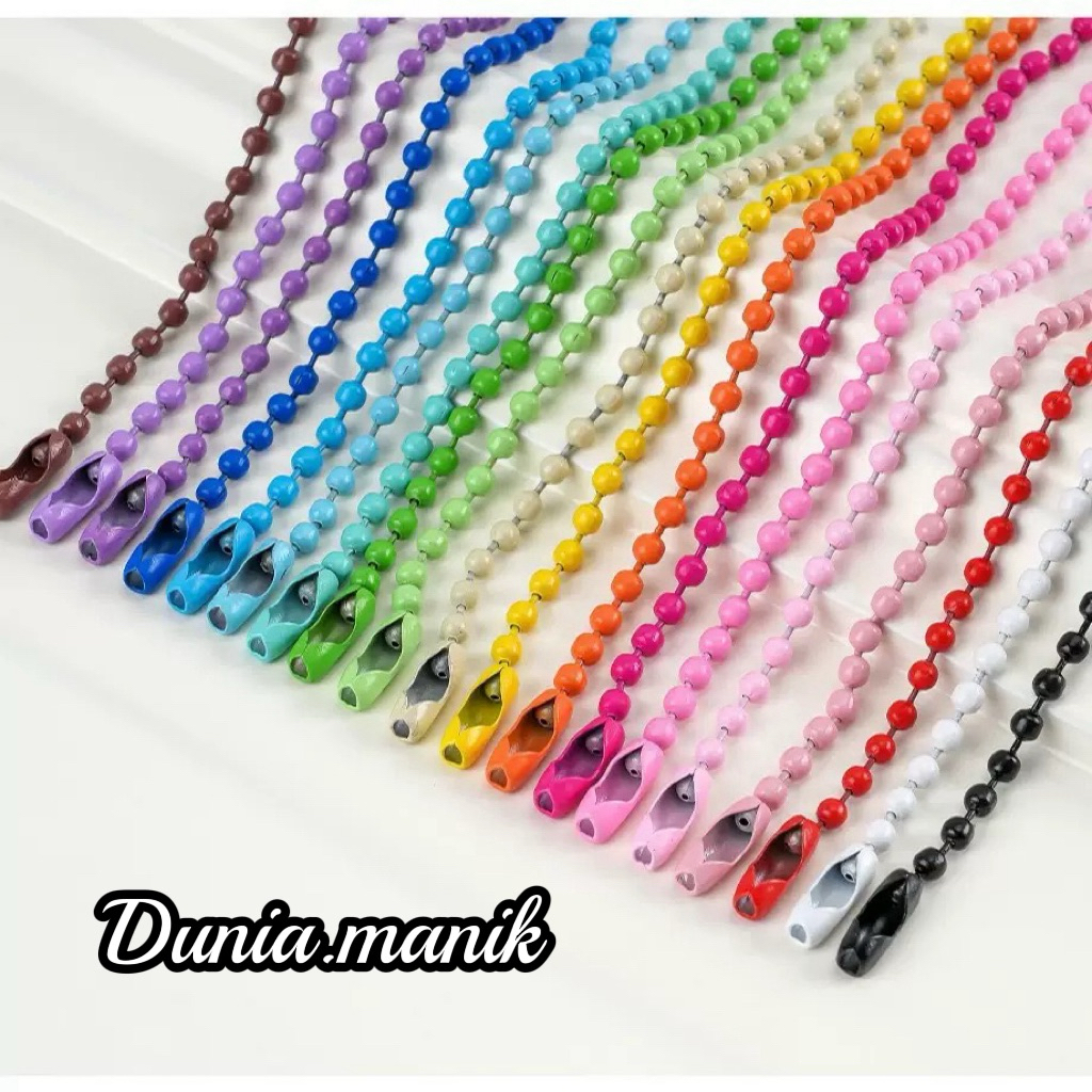 Jual Rantai Biji Lada Merica Warna / Gantungan Kunci Ballchaim (10 PCS ...