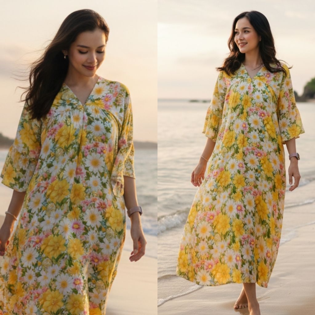 Jual YURI Daster Terbaru Kekinian 2025 Bahan Rayon Motif Viral Busui V ...