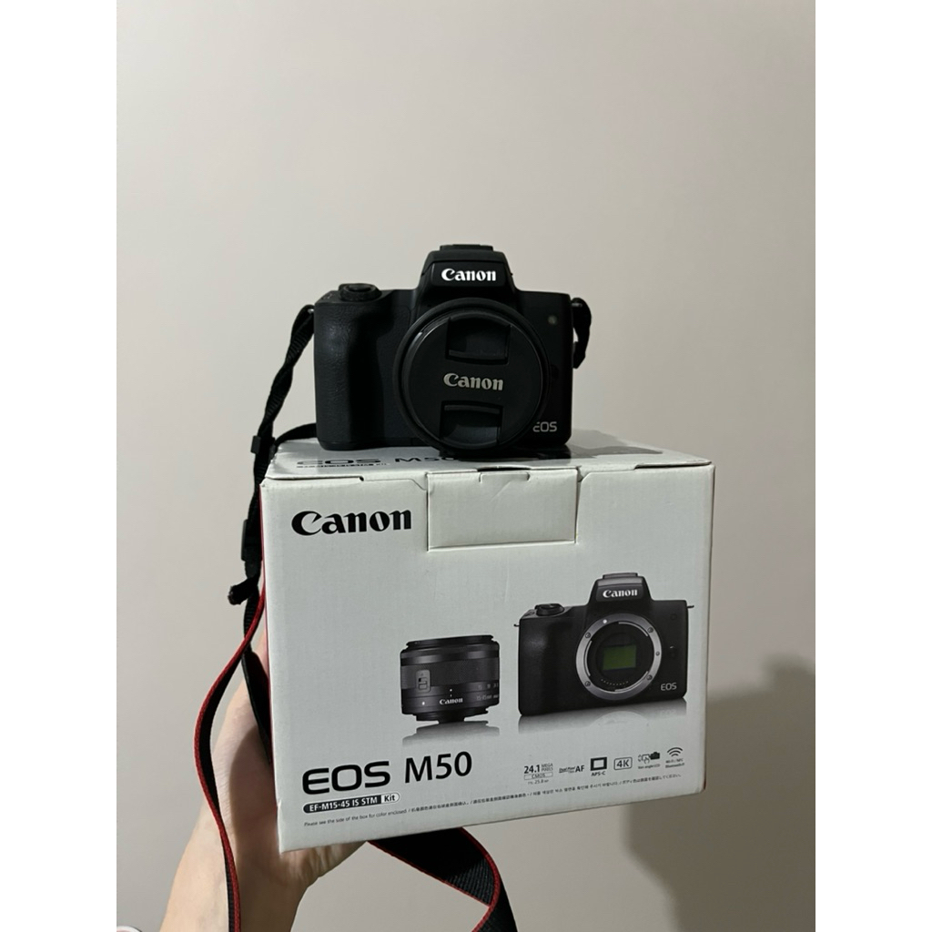 Jual Canon M50 eos KIT lens 15-45mm (body+lensa) | Shopee Indonesia