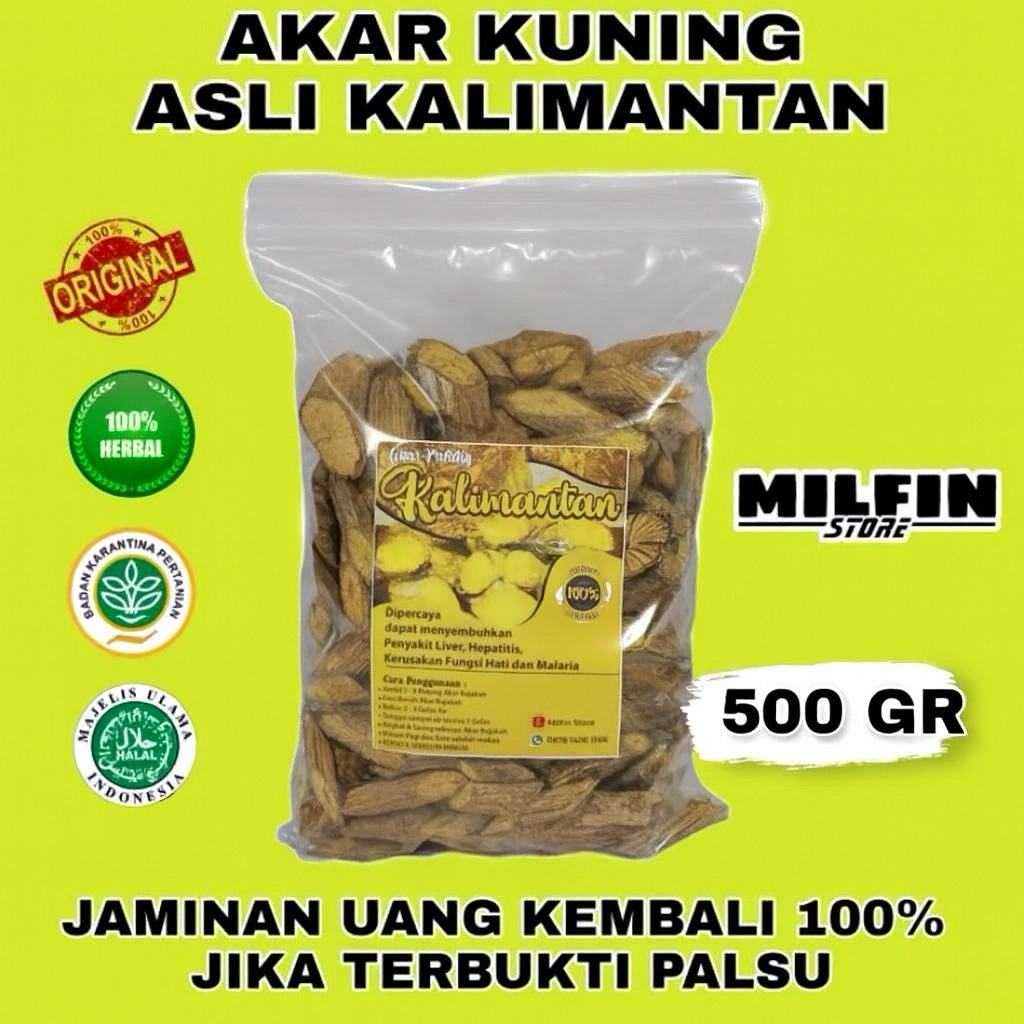 Jual AKAR KUNING 500 GR GRADE A ASLI KALIMANTAN | Shopee Indonesia