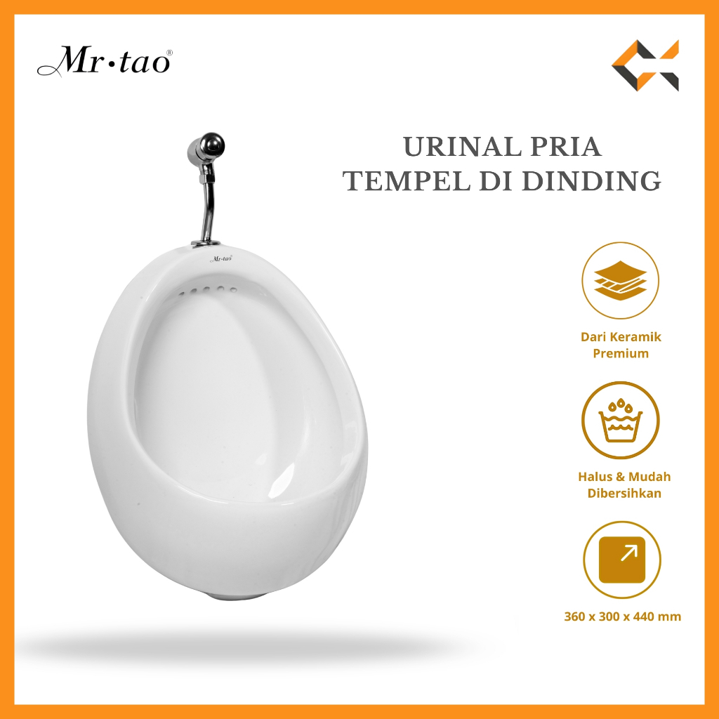 Jual Mr.Tao Urinal Toilet Dinding Tempat Pipis Pria - Closet Gantung ...