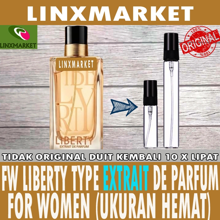 Jual FW FRAGRANCE WORLD LIBERTY XDP EXTRAIT DE PARFUM FOR WOMEN UKURAN ...
