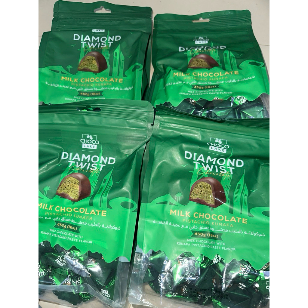 Jual diamond twist milk chocolate asli dari saudi | Shopee Indonesia