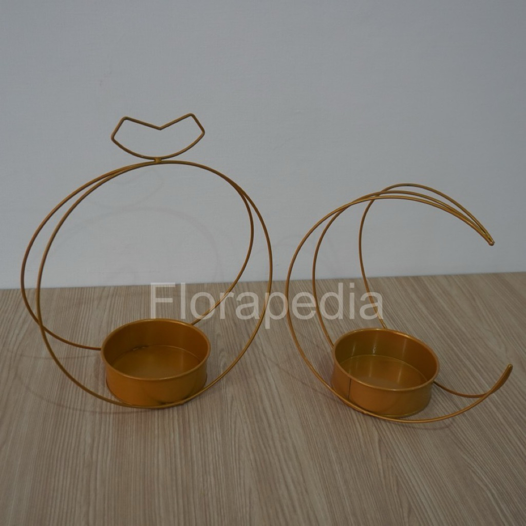 Jual Korea Metallic Gold Flower Stand / Vas Besi / Vas bunga / Gold ...