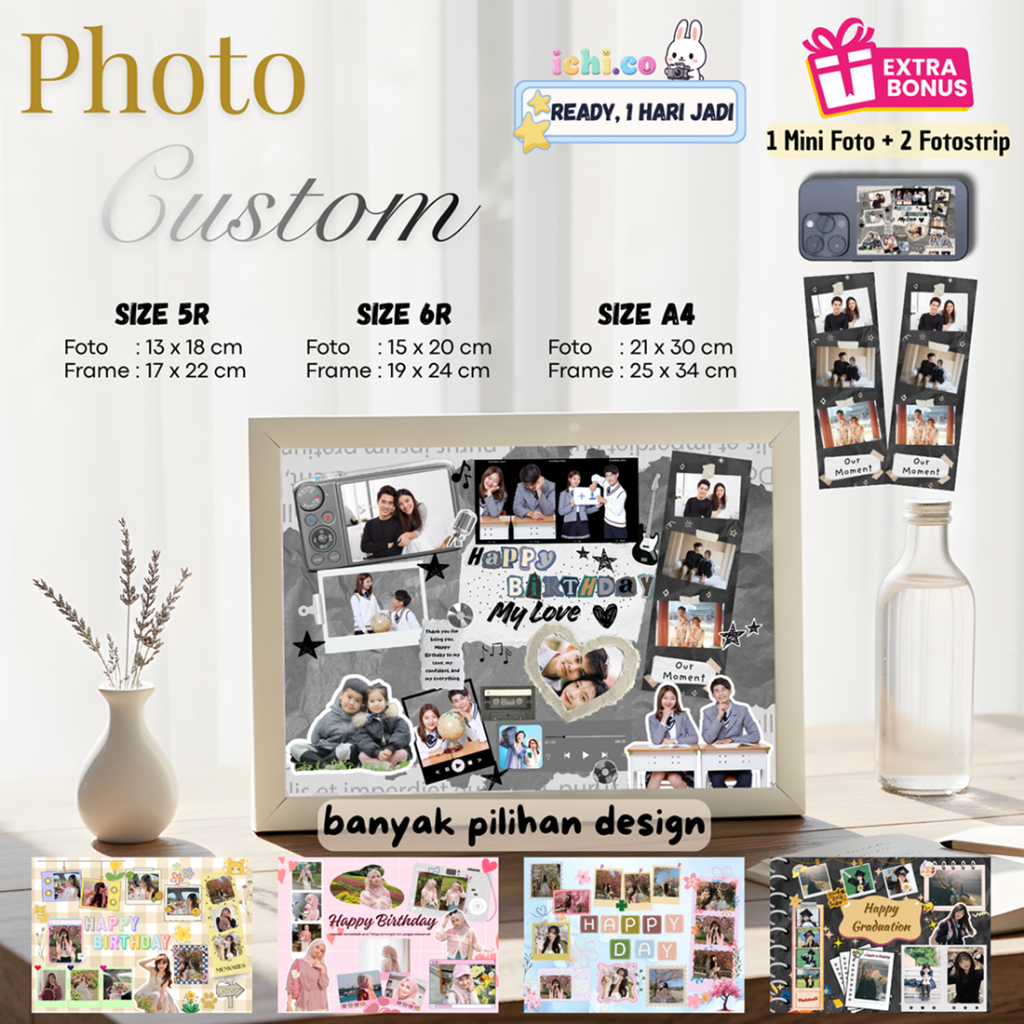 Jual ichi_gift.co - (Scrapbook 5R, 6R, A4) - Foto Custom Scrapframe ...