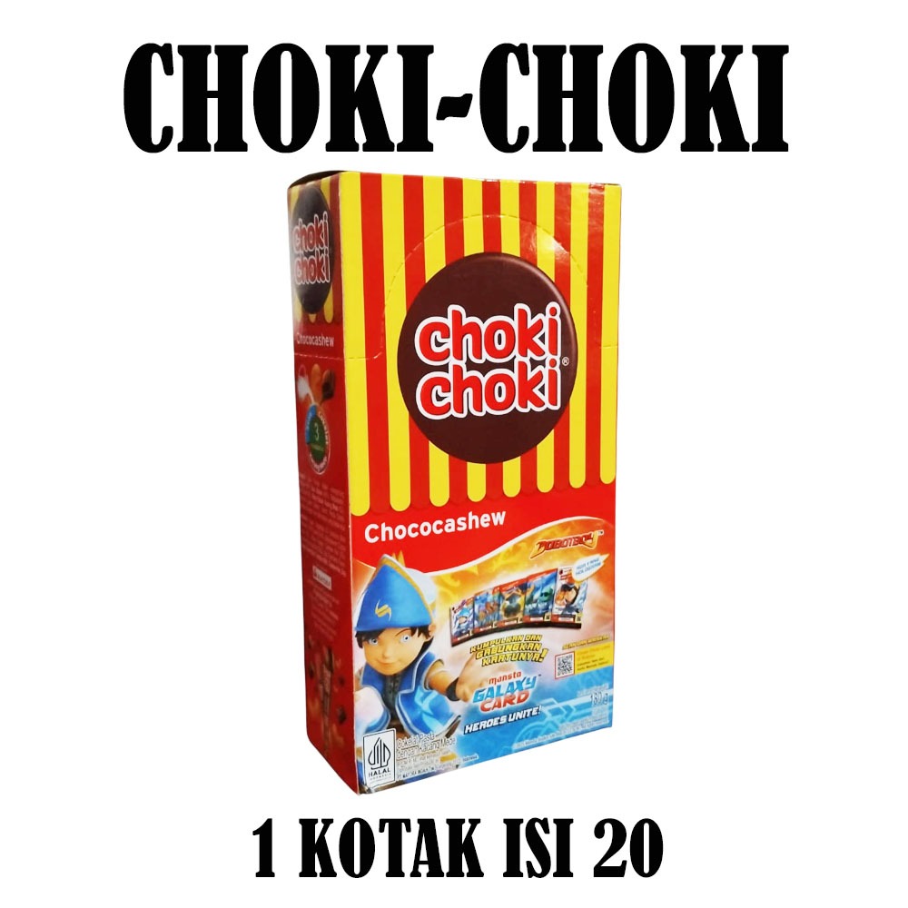 Jual CHOKI-CHOKI CHOCOCASHEW KOTAK ISI 20 (EDISI BOBOIBOY) | Shopee ...