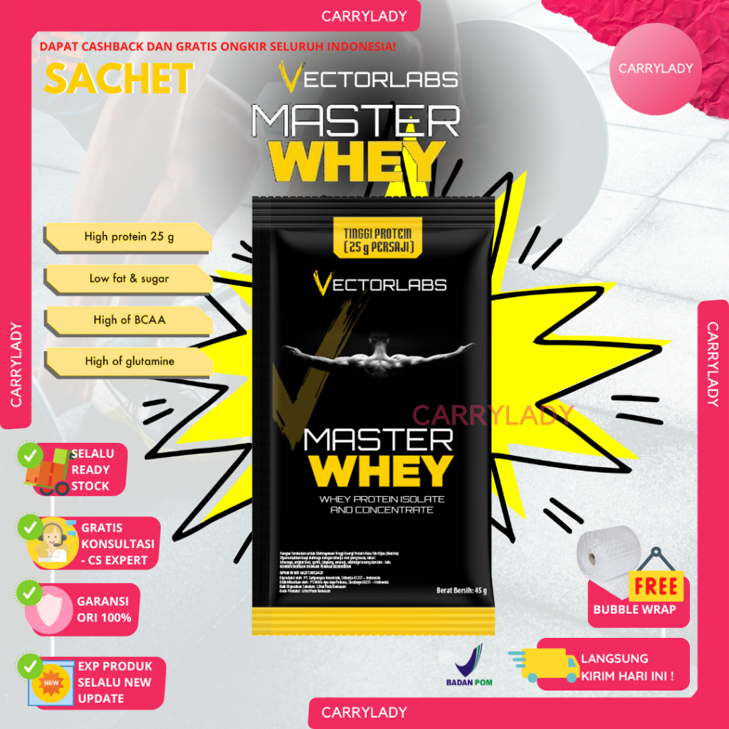 Jual VECTORLABS MASTER WHEY MASTERWHEY MASTERBOM MASTER BOM VECTOR LABS ...