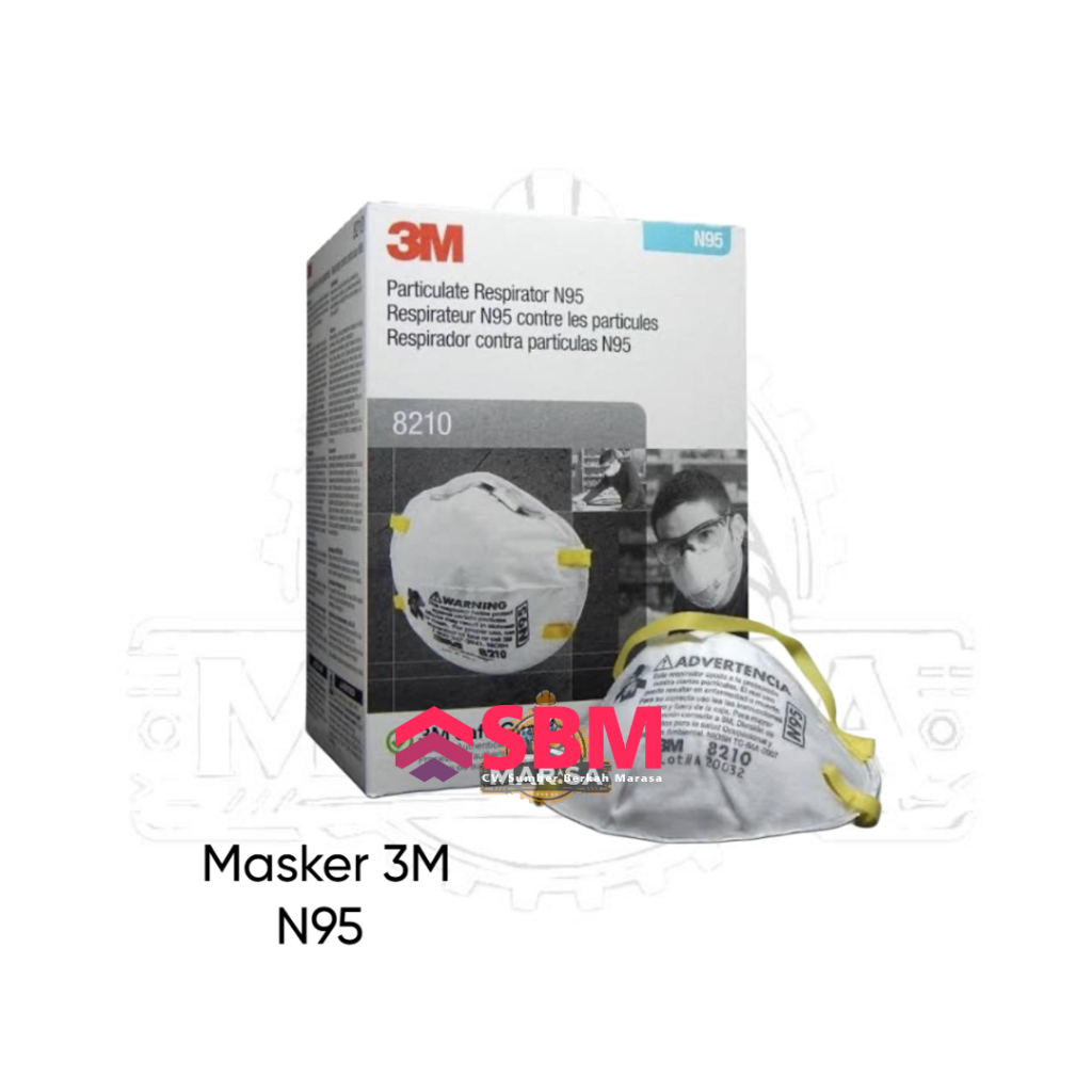 Jual Masker 3M N95 8210 Original Segel Hologram Exp 2026 Isi 20 Pcs/Box ...