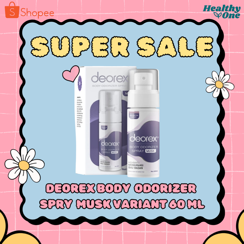 Jual DEOREX SPRAY BODY ODORIZER MUSK VARIANT 60 ML | Shopee Indonesia